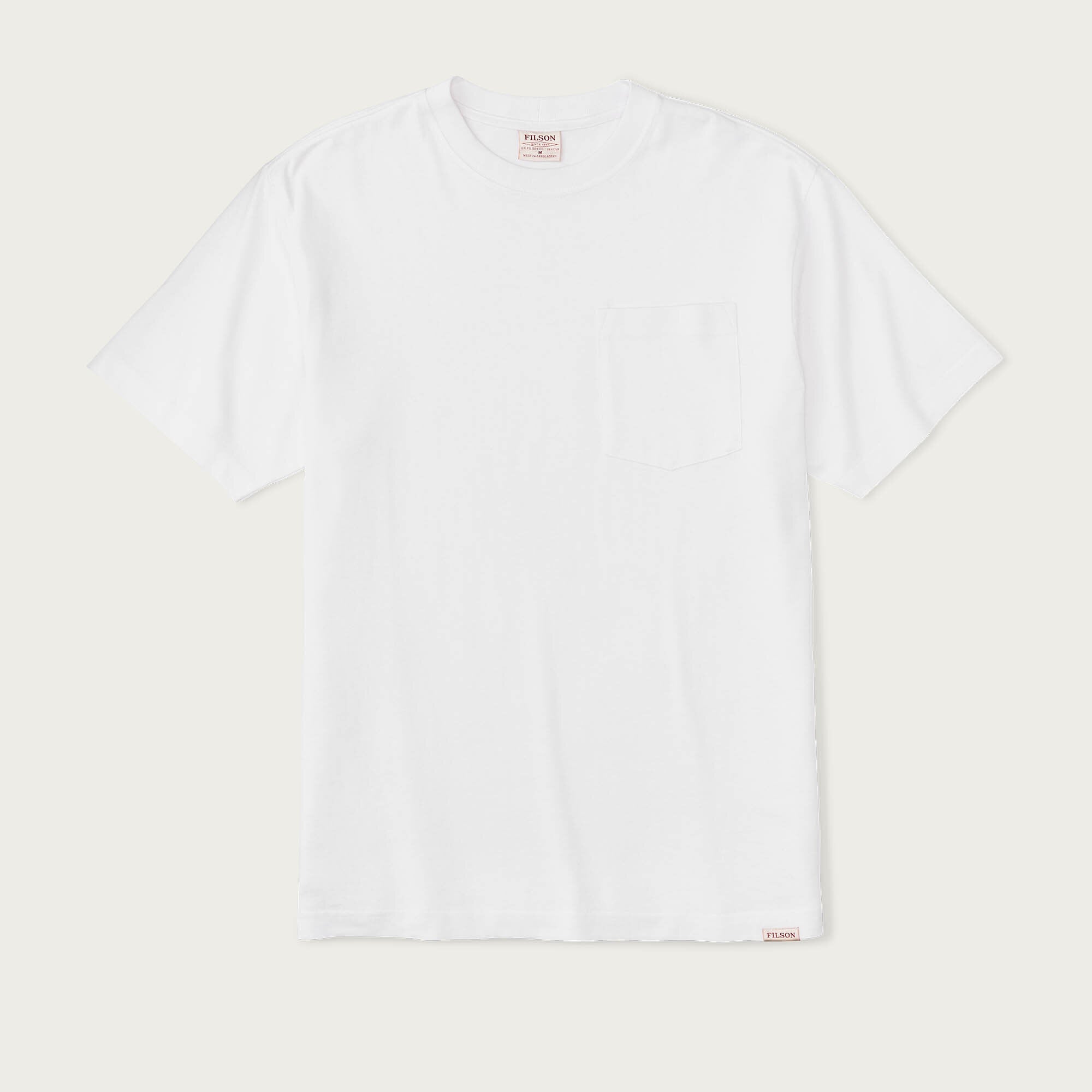 Frontier Pocket T Shirt By Filson Bright White White