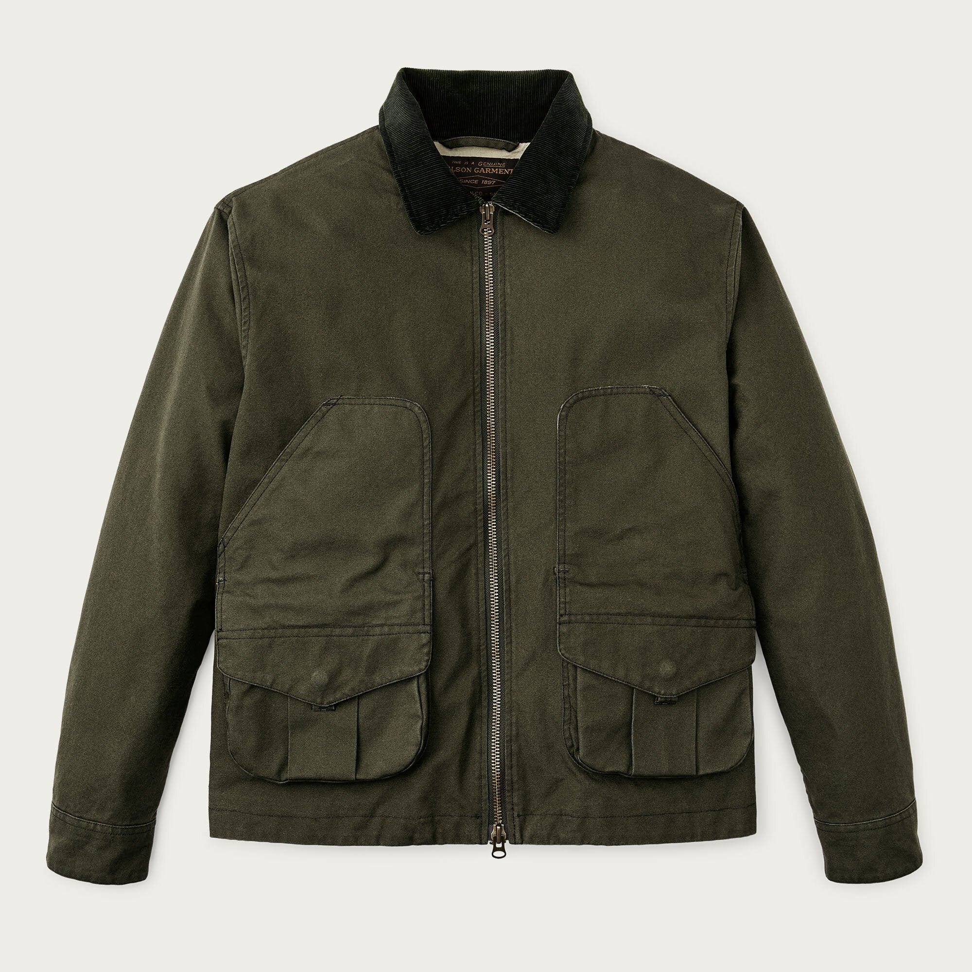 Dry tin hunt jacket by Filson | Otter green (Green)