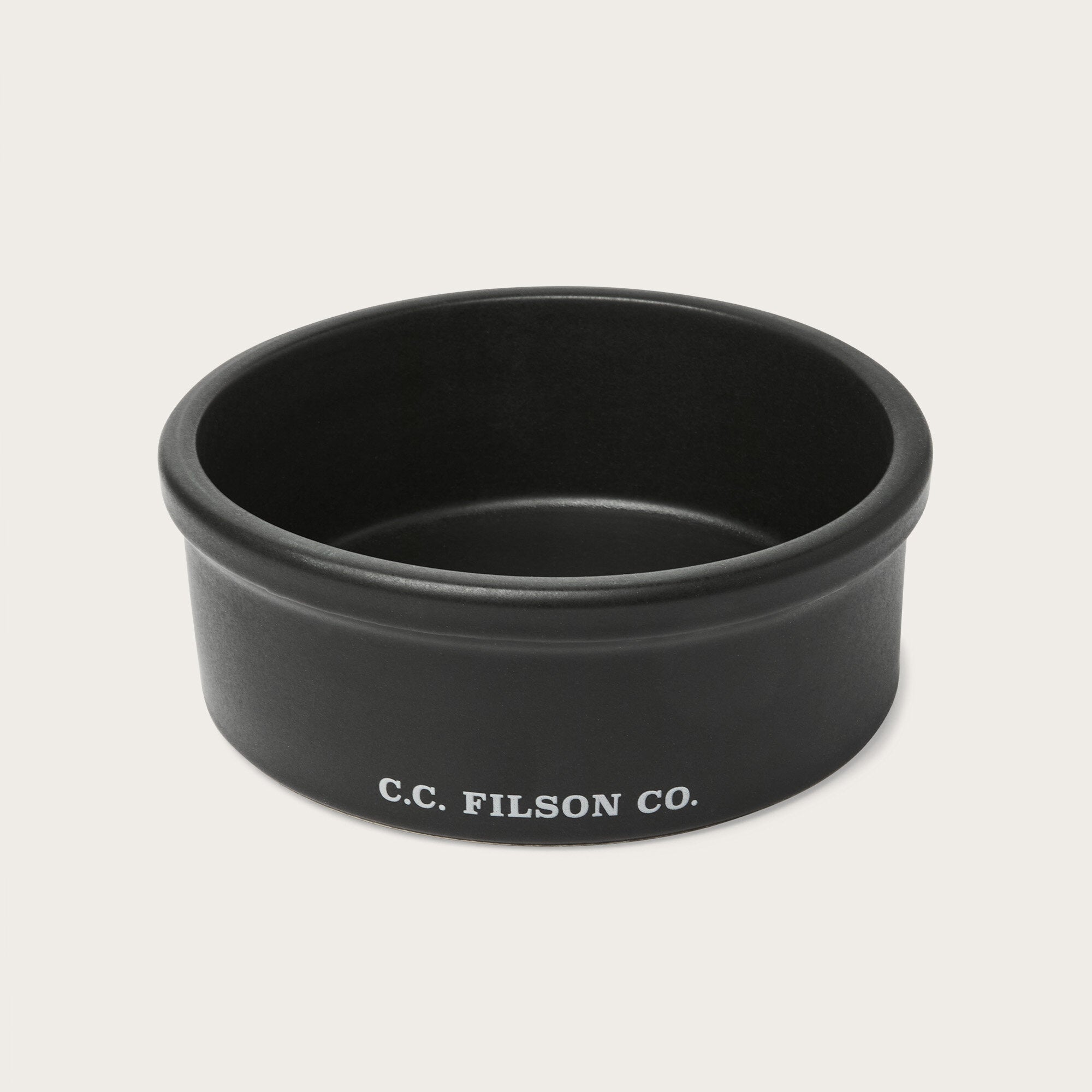 Stoneware dog bowl by Filson | Faded black (Black)